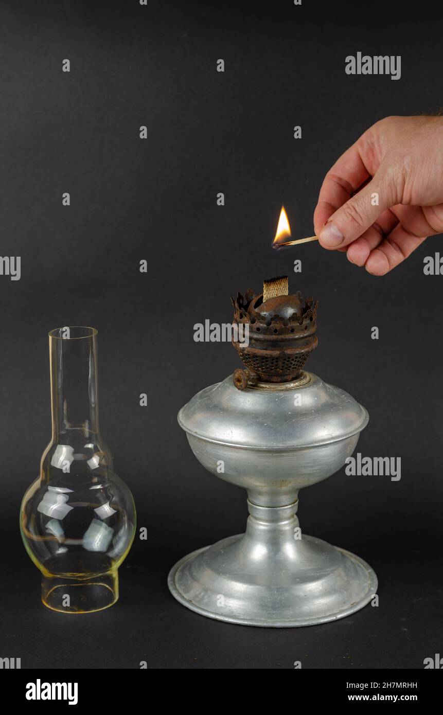 Extinguished oil lamp hi-res stock photography and images - Alamy