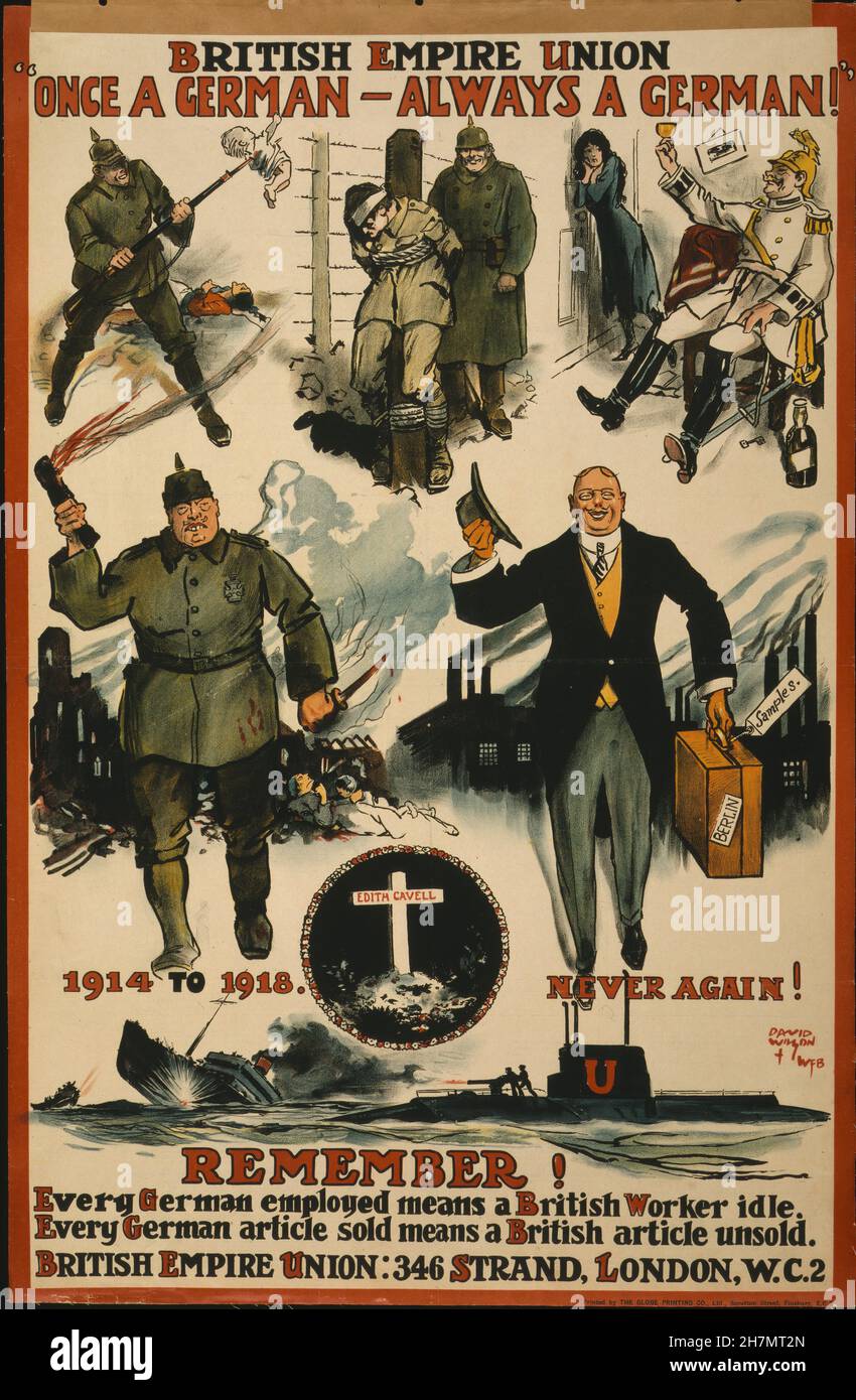 British World War One Propaganda - 55 Stock Photo - Alamy