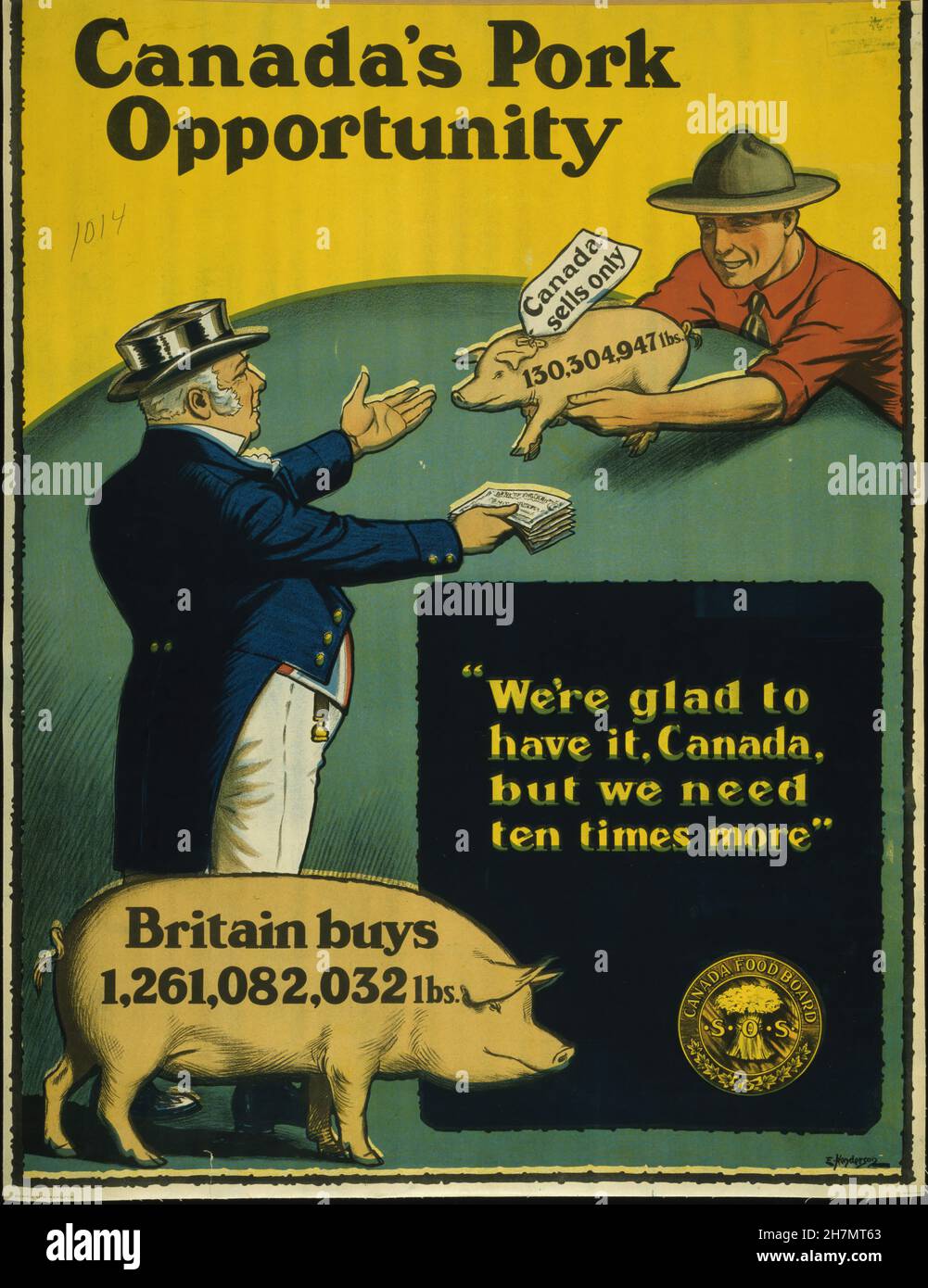 Canadian World War One Propaganda - 1914-1918 - 27 Stock Photo - Alamy