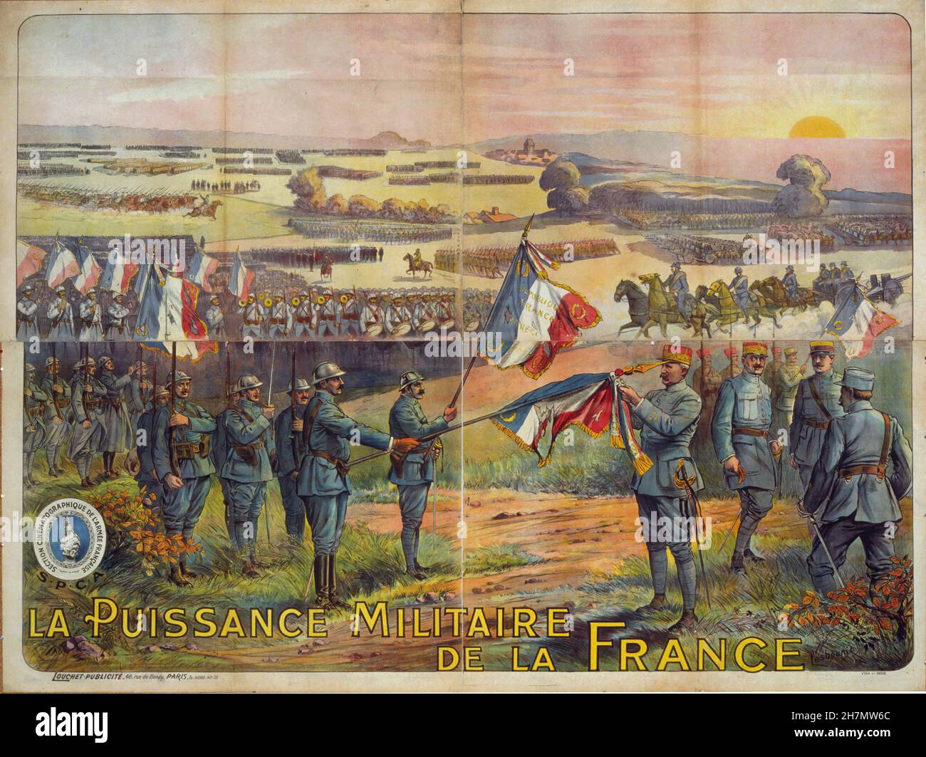 La puissance militaire de la France - 1917 Stock Photo - Alamy
