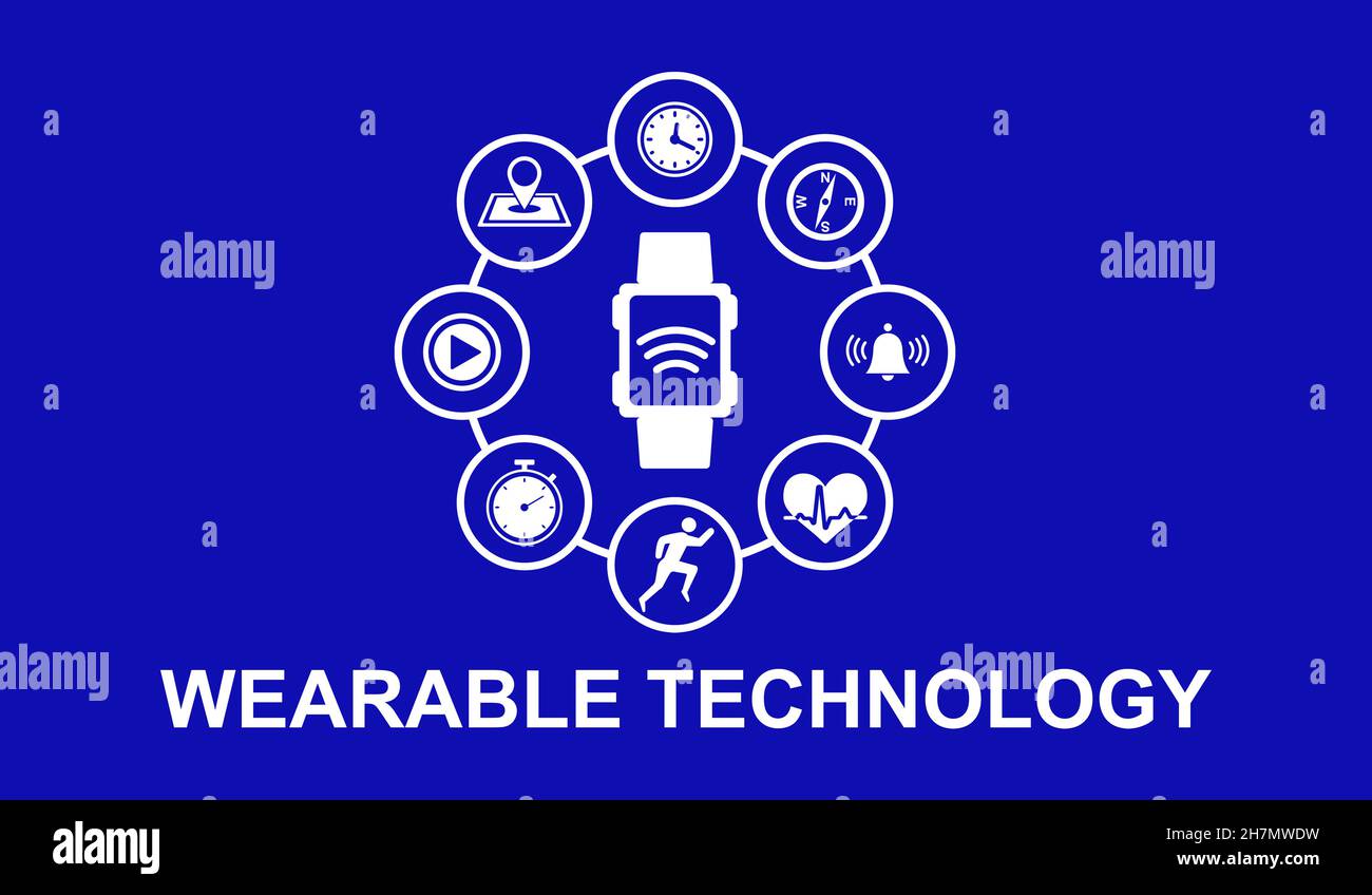 Illustration of a wearable technology concept Stock Photo - Alamy