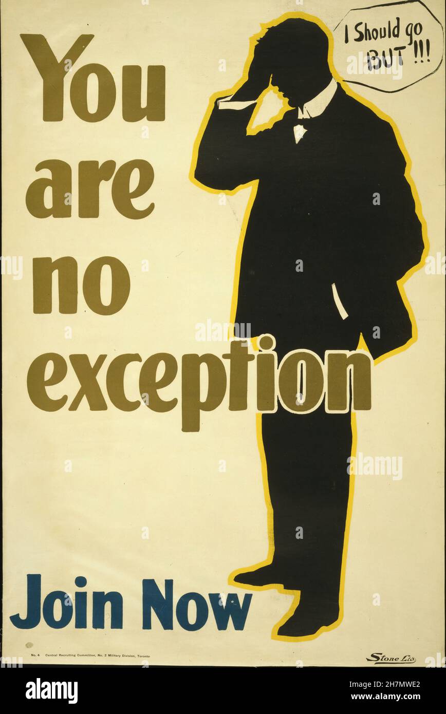 Canadian ww1 propaganda poster hi-res stock photography and images - Alamy