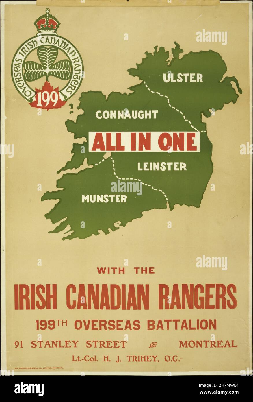 Enlist Poster - Canadian World War One Propaganda - 1914-1918 - 03 ...