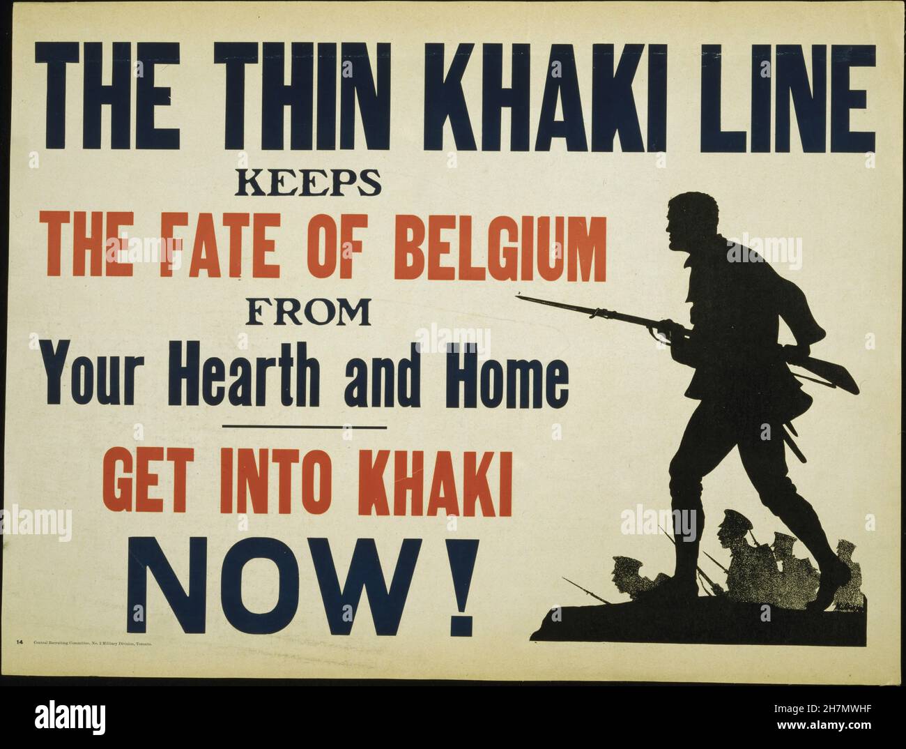 Enlist Poster - Canadian World War One Propaganda - 1914-1918 - 07 ...