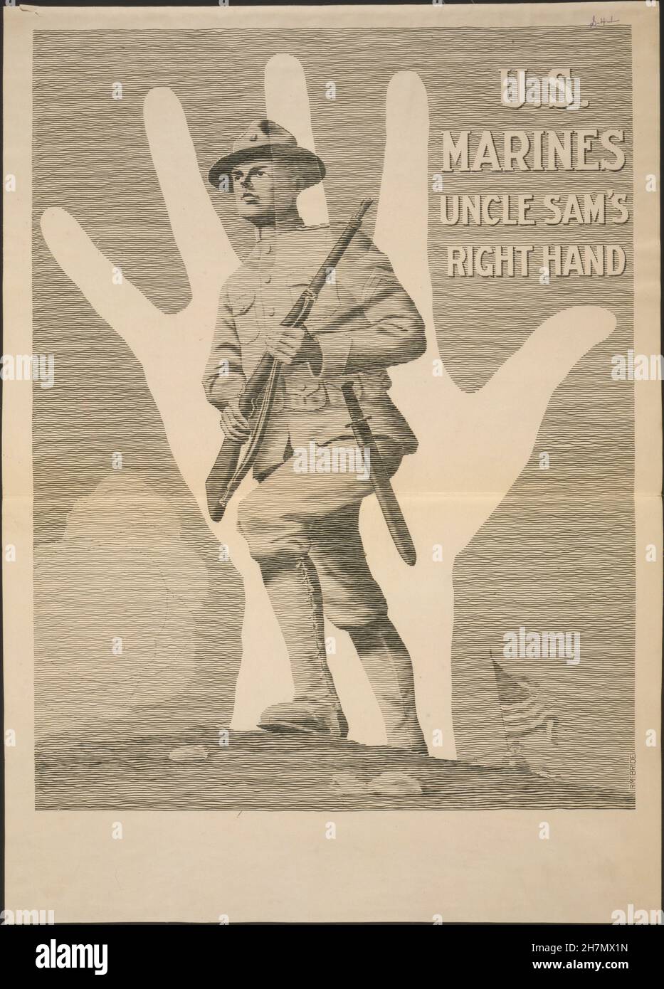 Enlist Poster - U.S World War One Propaganda - 29 Stock Photo - Alamy