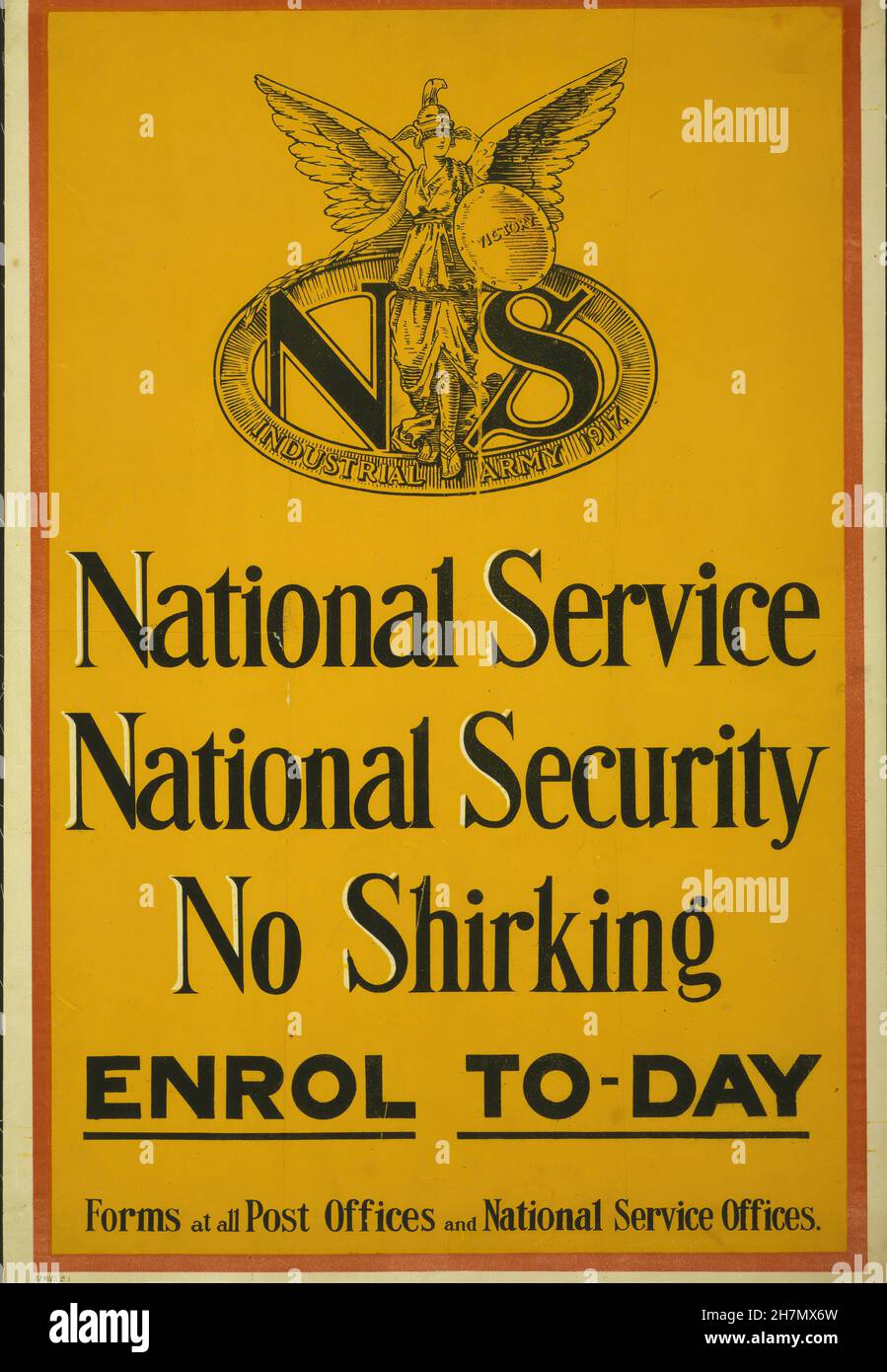 Enlist Poster - U.S World War One Propaganda - 68 Stock Photo - Alamy