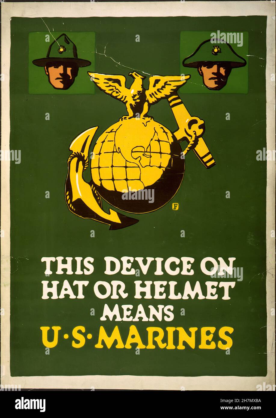 Enlist Poster - U.S World War One Propaganda - 191Ñ… - 04 Stock Photo ...