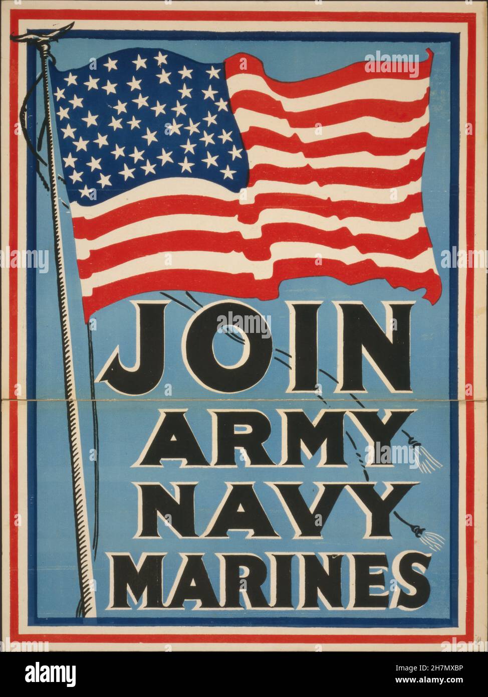 Enlist Poster - U.S World War One Propaganda - 201 Stock Photo - Alamy