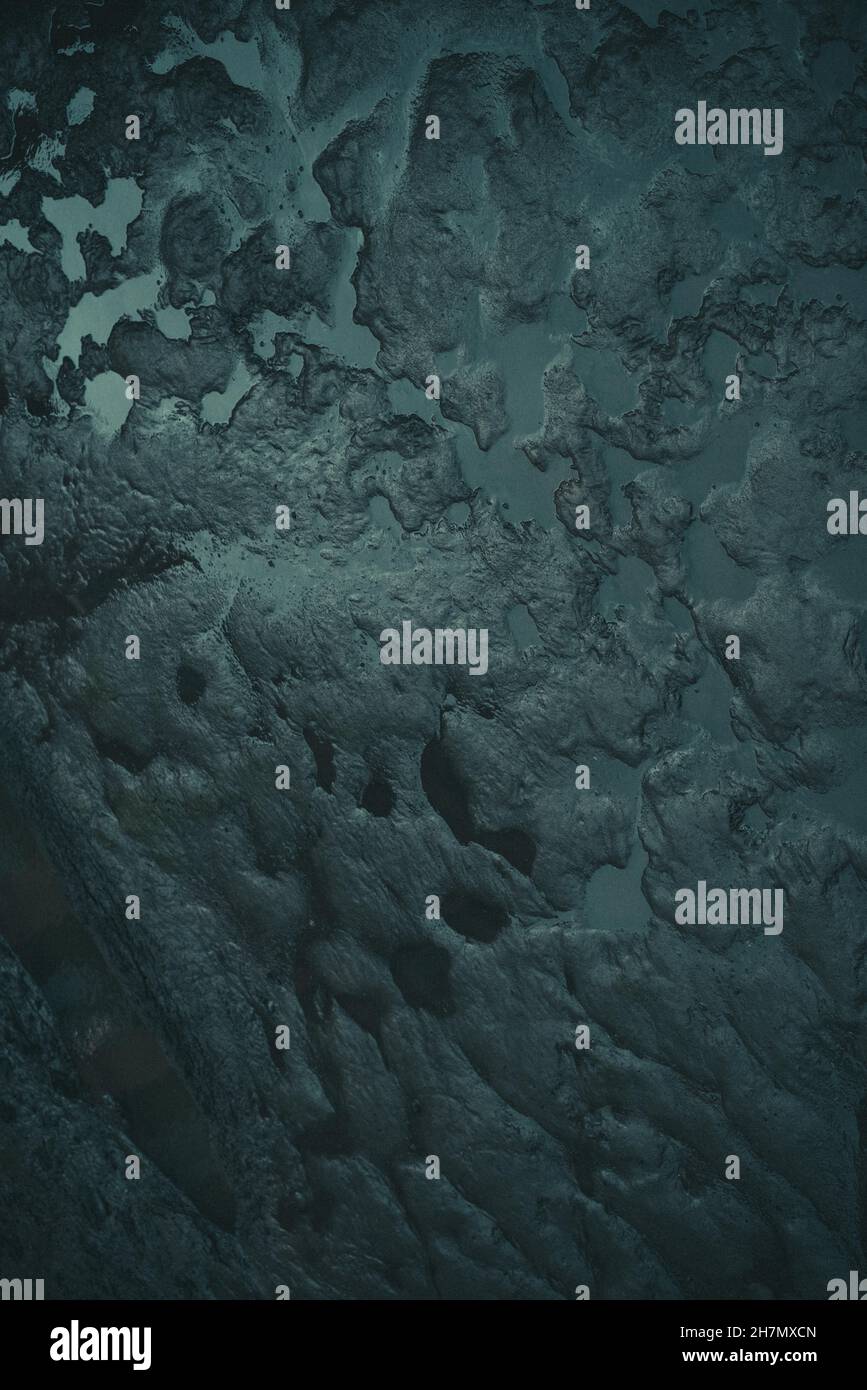 dark top view of water with foam Stock Photo - Alamy