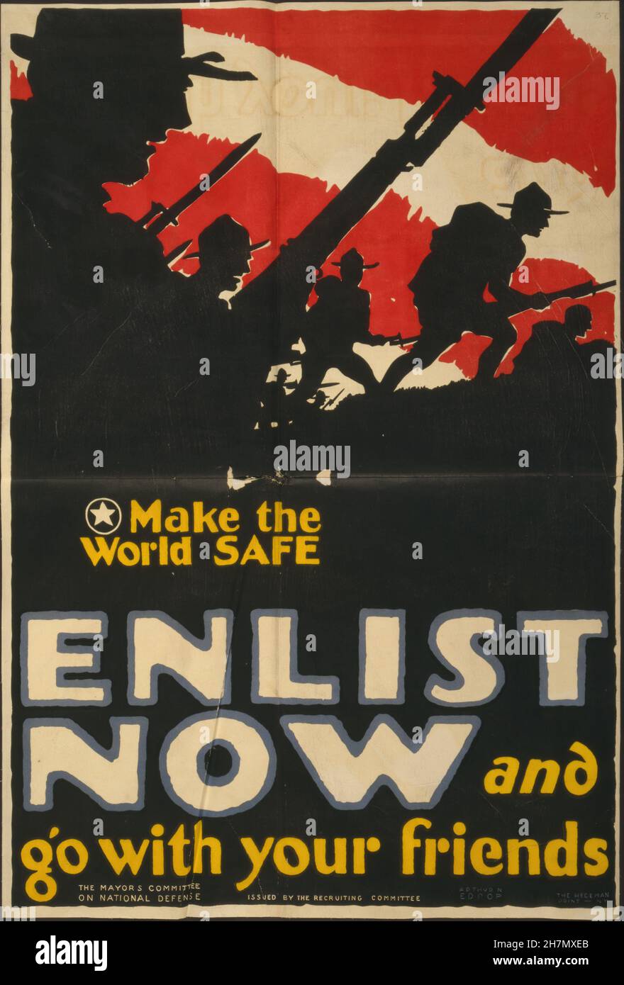 Enlist Poster - U.S World War One Propaganda - 252 Stock Photo - Alamy Enlist Poster - U.S World War One Propaganda - 252 Stock Photo - Alamy