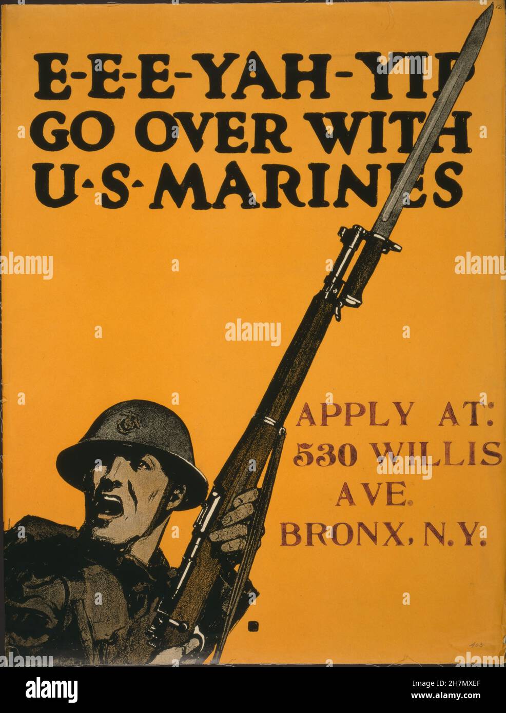 Enlist Poster - U.S World War One Propaganda - 257 Stock Photo - Alamy