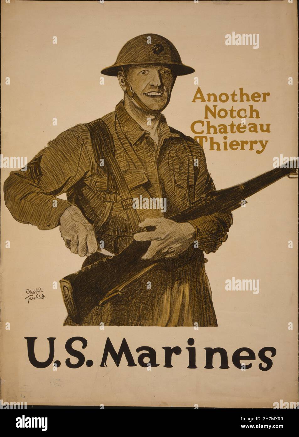 Enlist Poster - U.S World War One Propaganda - 460 Stock Photo - Alamy