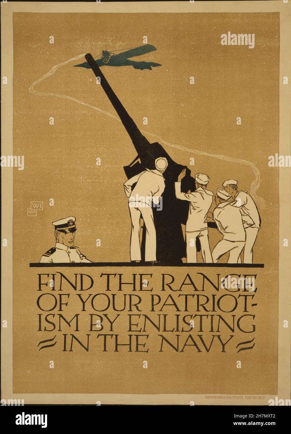 Enlist Poster - U.S World War One Propaganda - 431 Stock Photo - Alamy