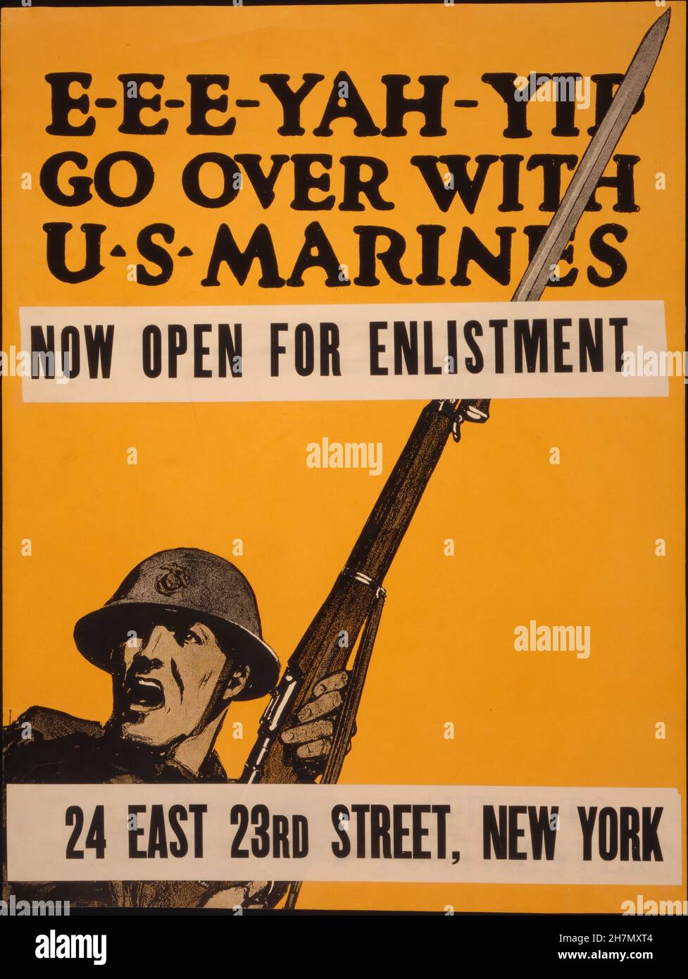 Enlist Poster - U.S World War One Propaganda - 390 Stock Photo - Alamy