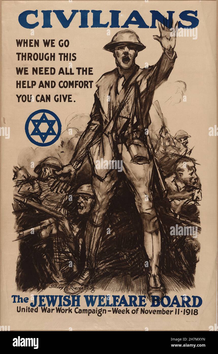 Enlist Poster - U.S World War One Propaganda - 512 Stock Photo - Alamy