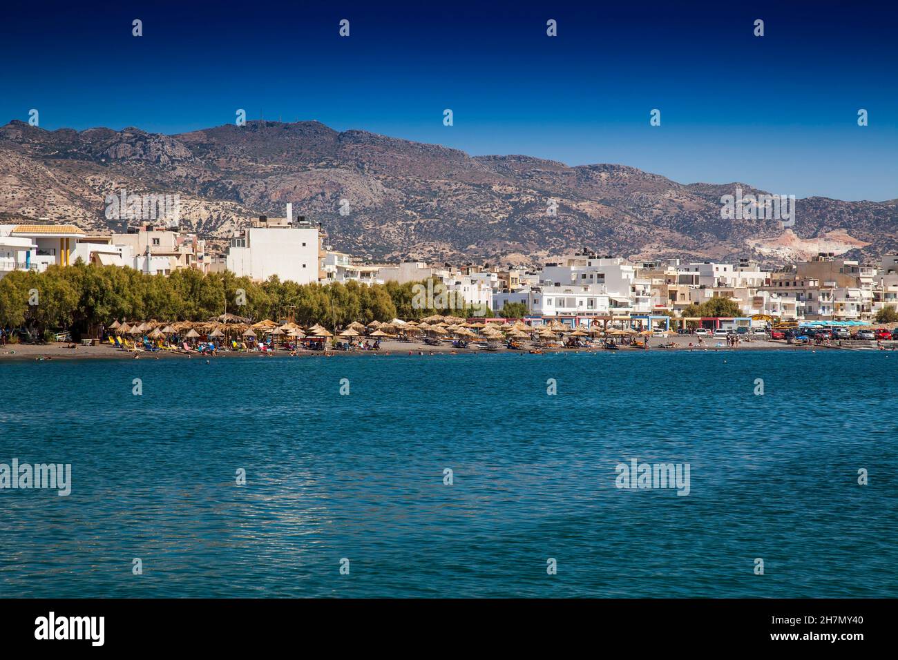 Beach, Lerapetra Crete, Greece Stock Photo - Alamy