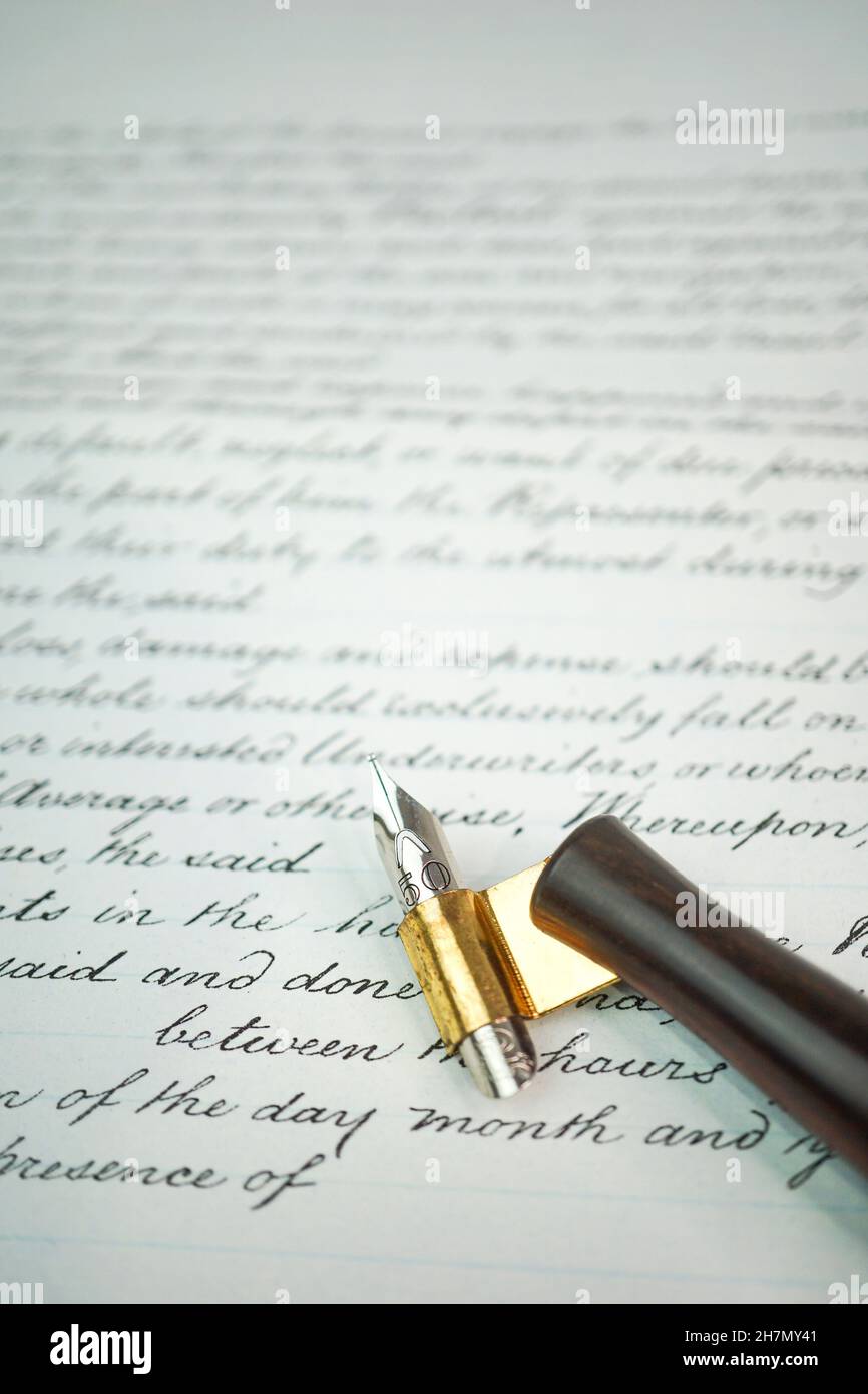 Fountain Pen Writing Samples