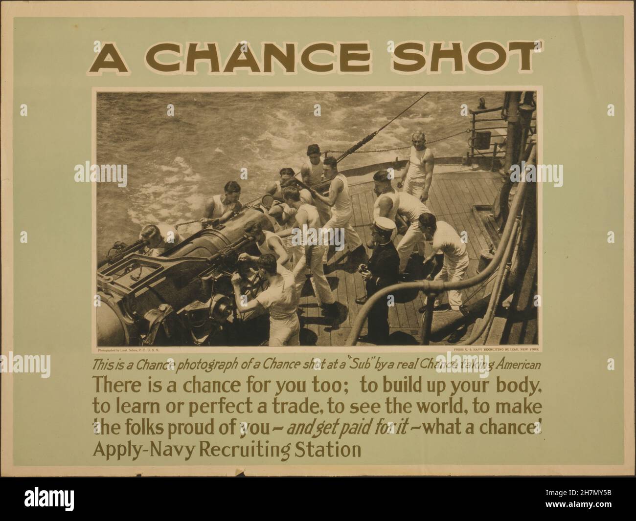 Enlist Poster - U.S World War One Propaganda - 1914-1918 - 28 Stock ...