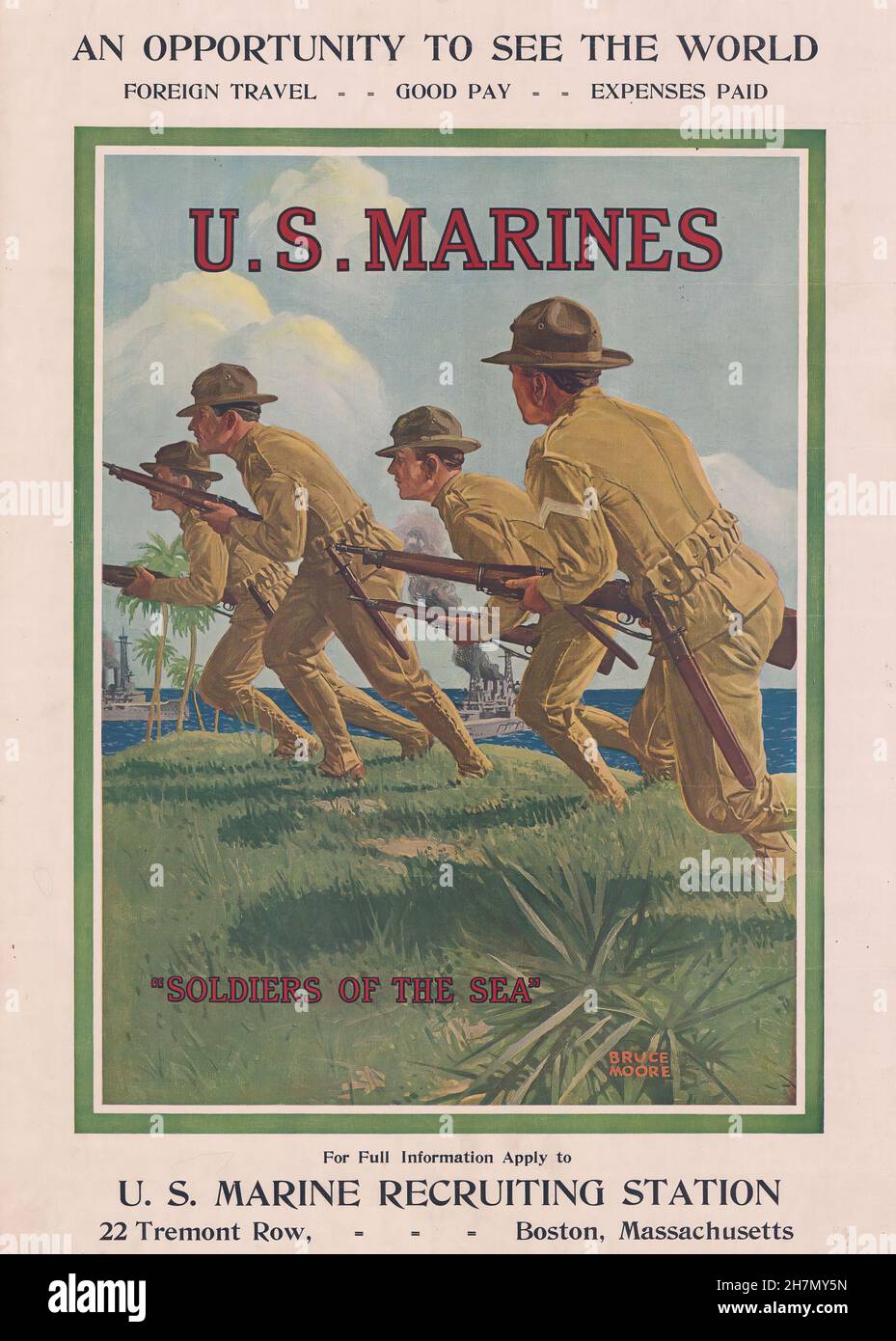 Enlist Poster - U.S World War One Propaganda - 1914-1918 - 26 Stock Photo - Alamy