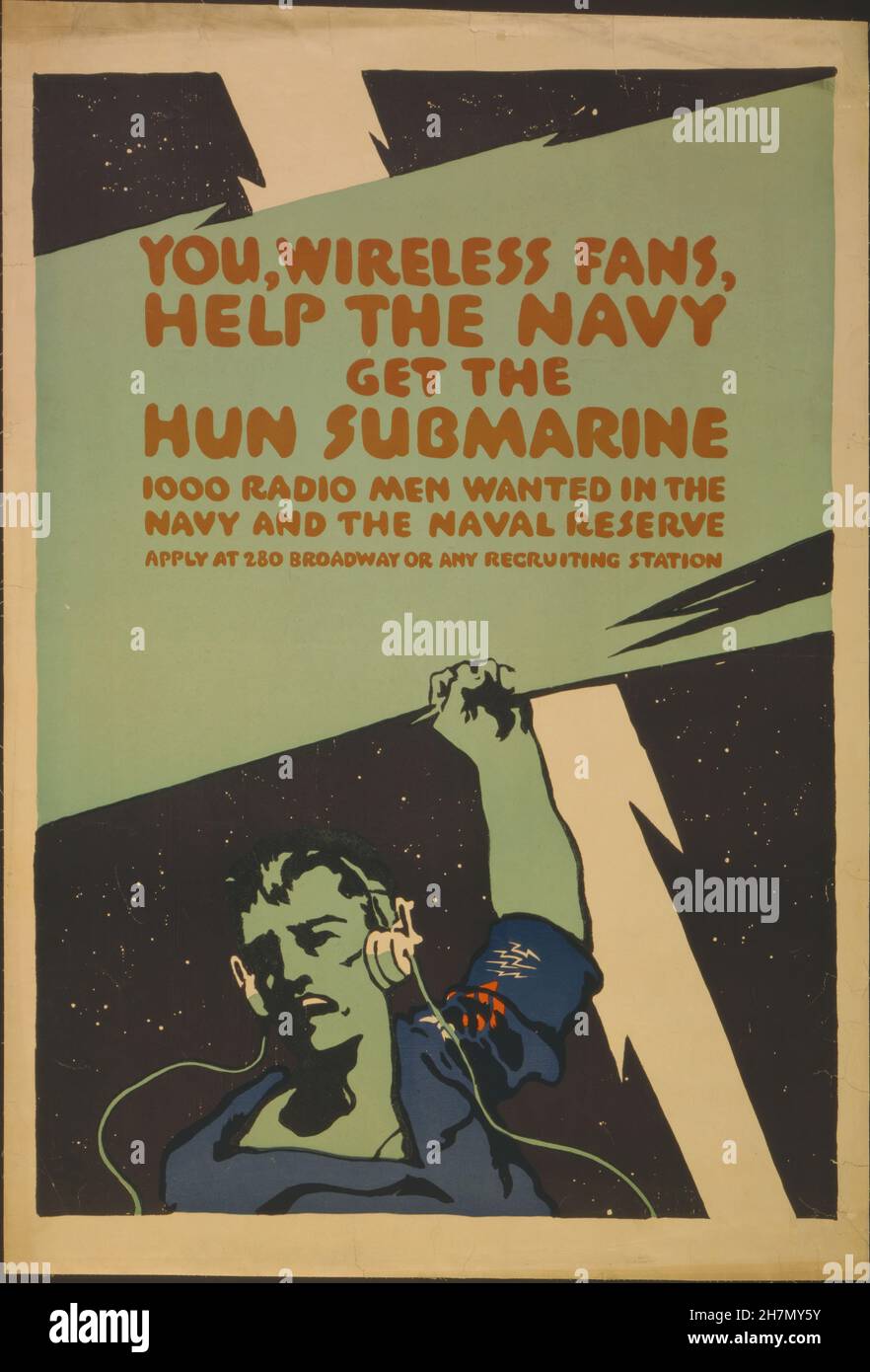 Enlist Poster - U.S World War One Propaganda - 1914-1918 - 34 Stock ...