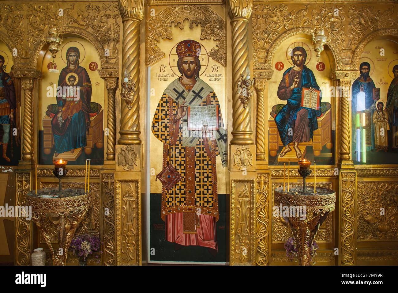 Crete church fresco hi-res stock photography and images - Alamy