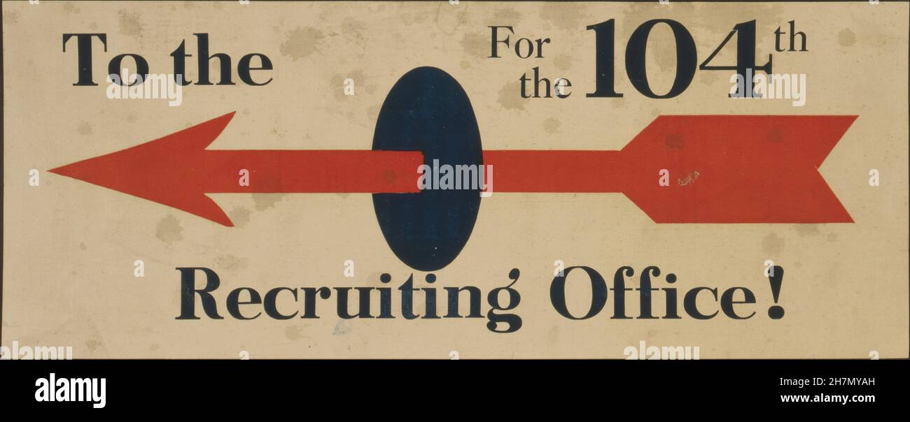 Enlist Poster - U.S World War One Propaganda - 1917-1918 - 11 Stock ...