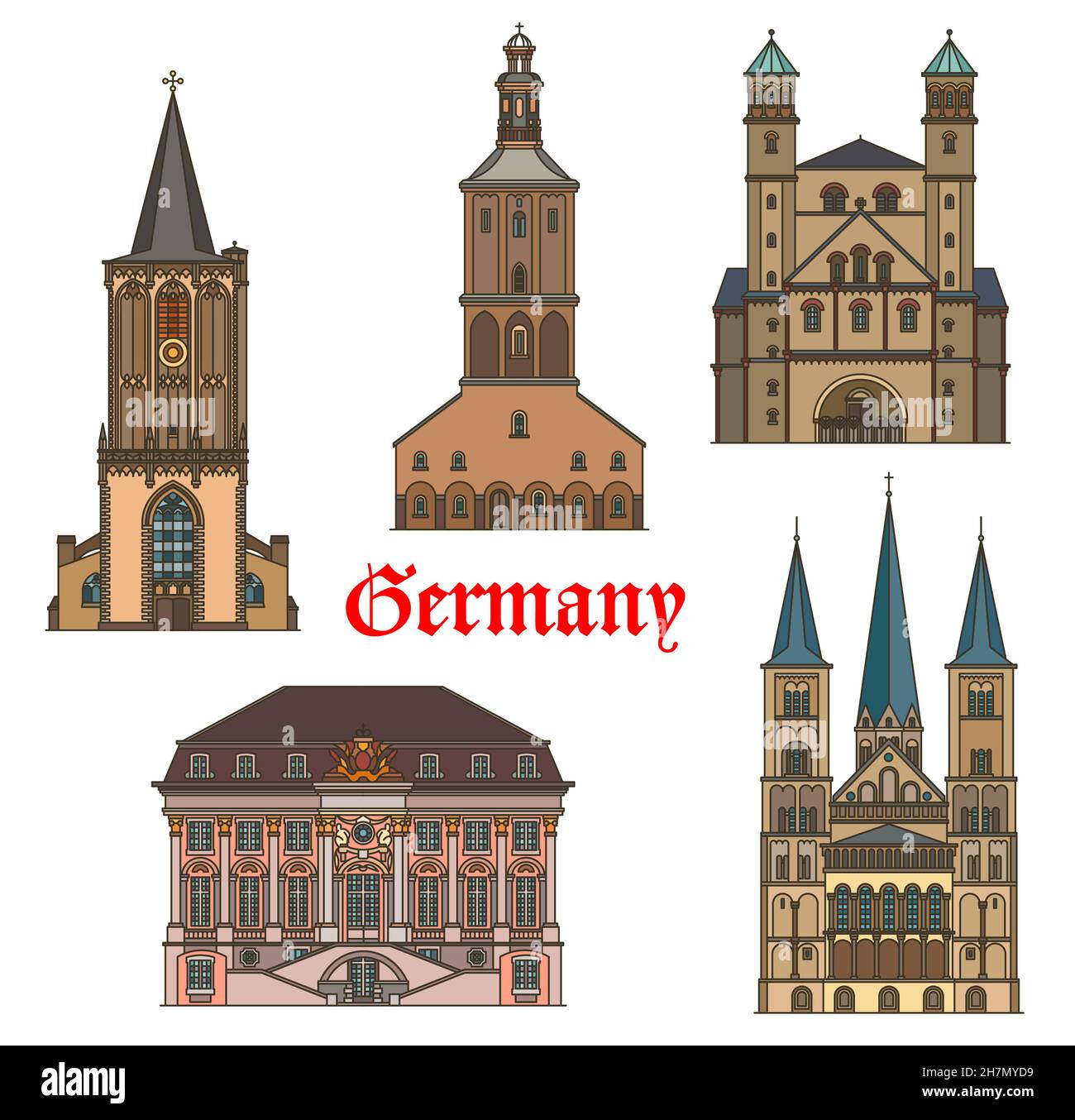 Germany architecture, Cologne and Bonn travel landmark buildings ...