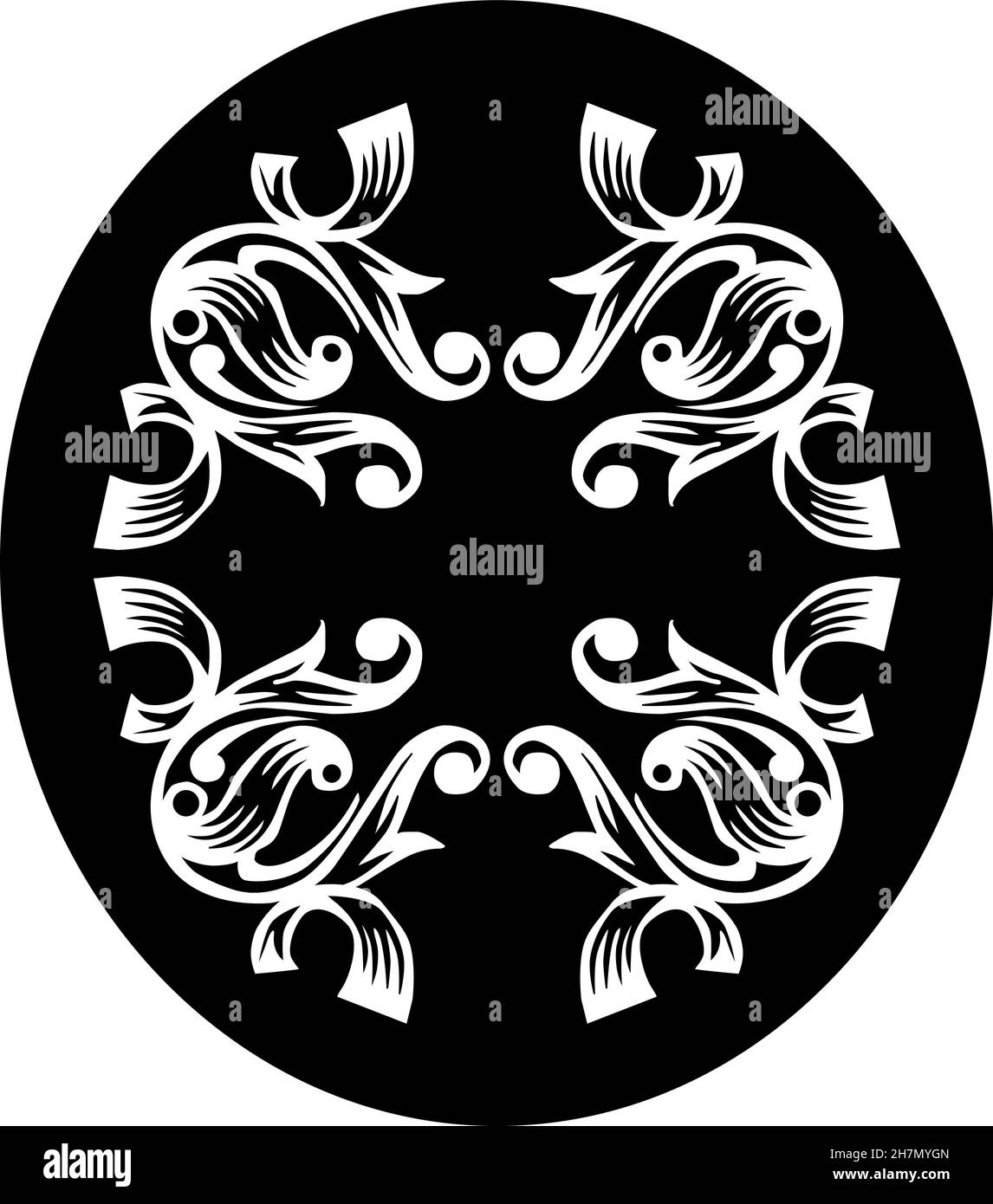 ornamental shapes vector illustration spherical background Stock Vector ... ornamental shapes vector illustration spherical background Stock Vector ...