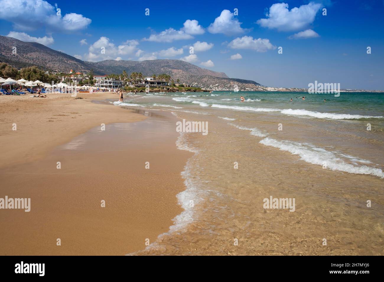 Malia beach crete hi-res stock photography and images - Alamy