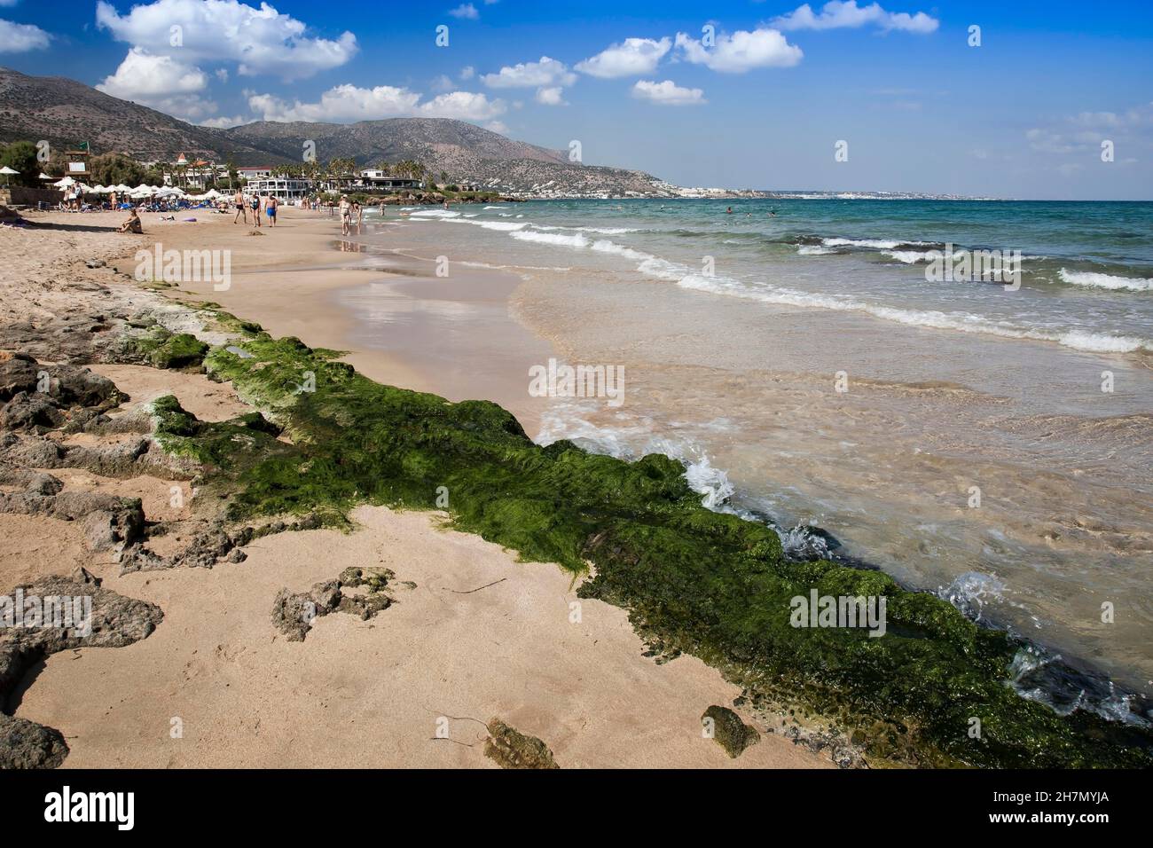 Malia beach crete hi-res stock photography and images - Alamy