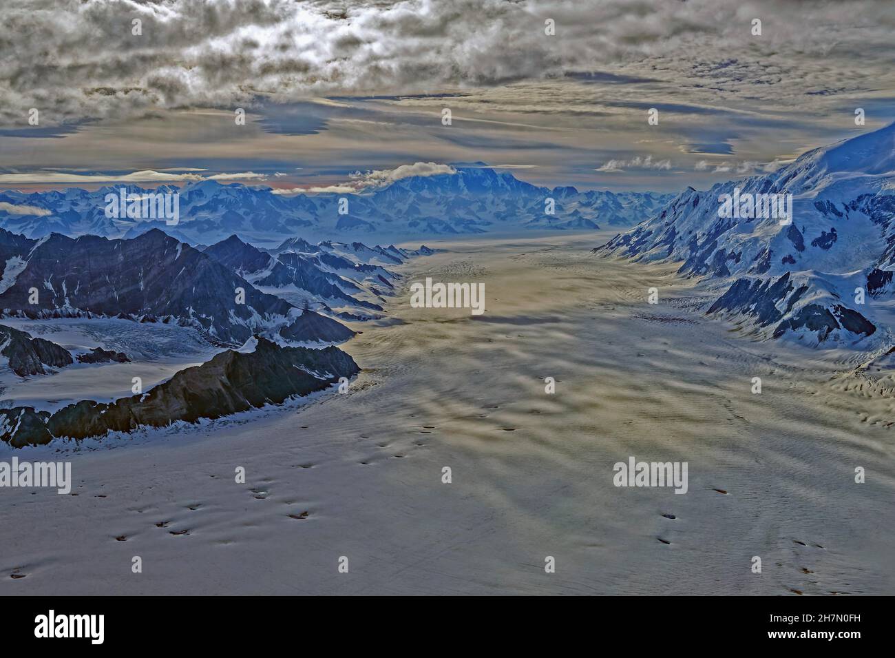 Kluane Icefield Ranges, Kluane National Park, Yukon Territory, Canada ...