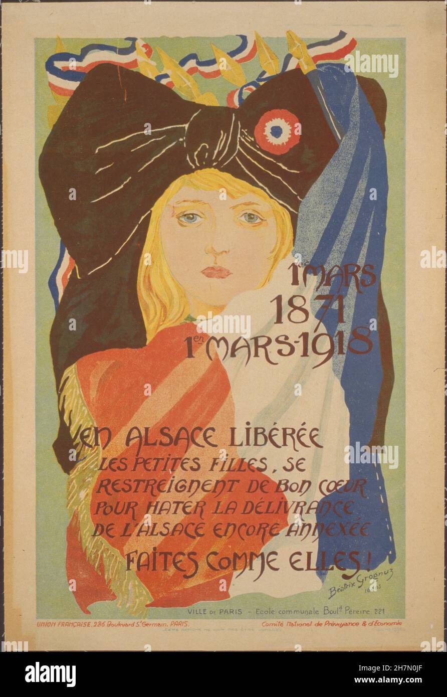 French World War One Propaganda - 131 Stock Photo - Alamy