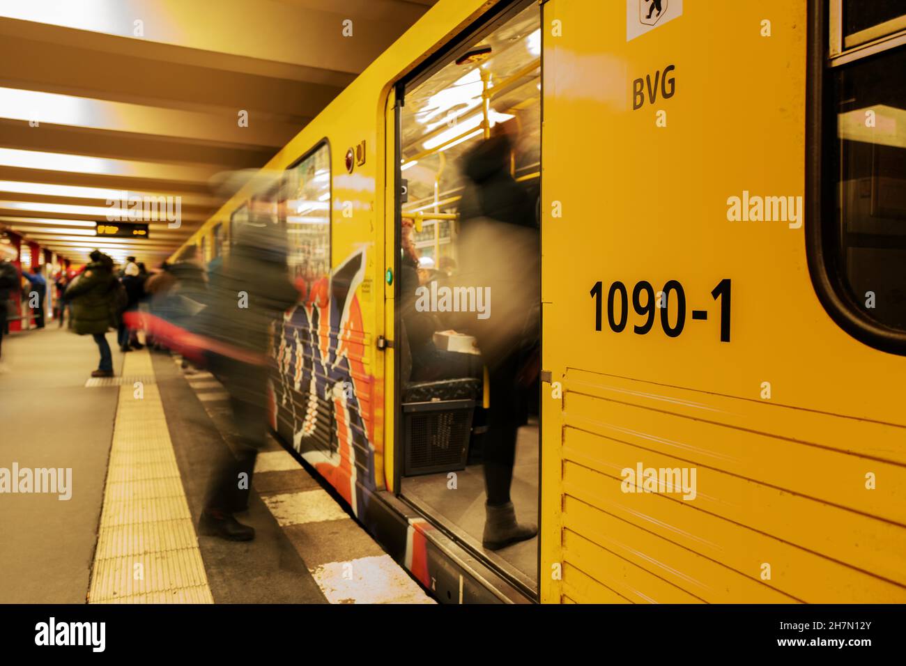Passengers on the Berlin Underground, Berlin, Germany Stock Photo - Alamy