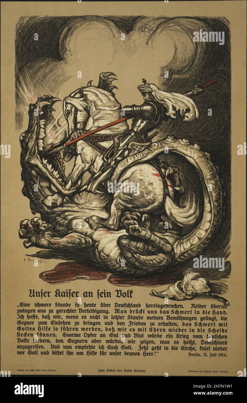 German World War One Propaganda - 64 Stock Photo - Alamy