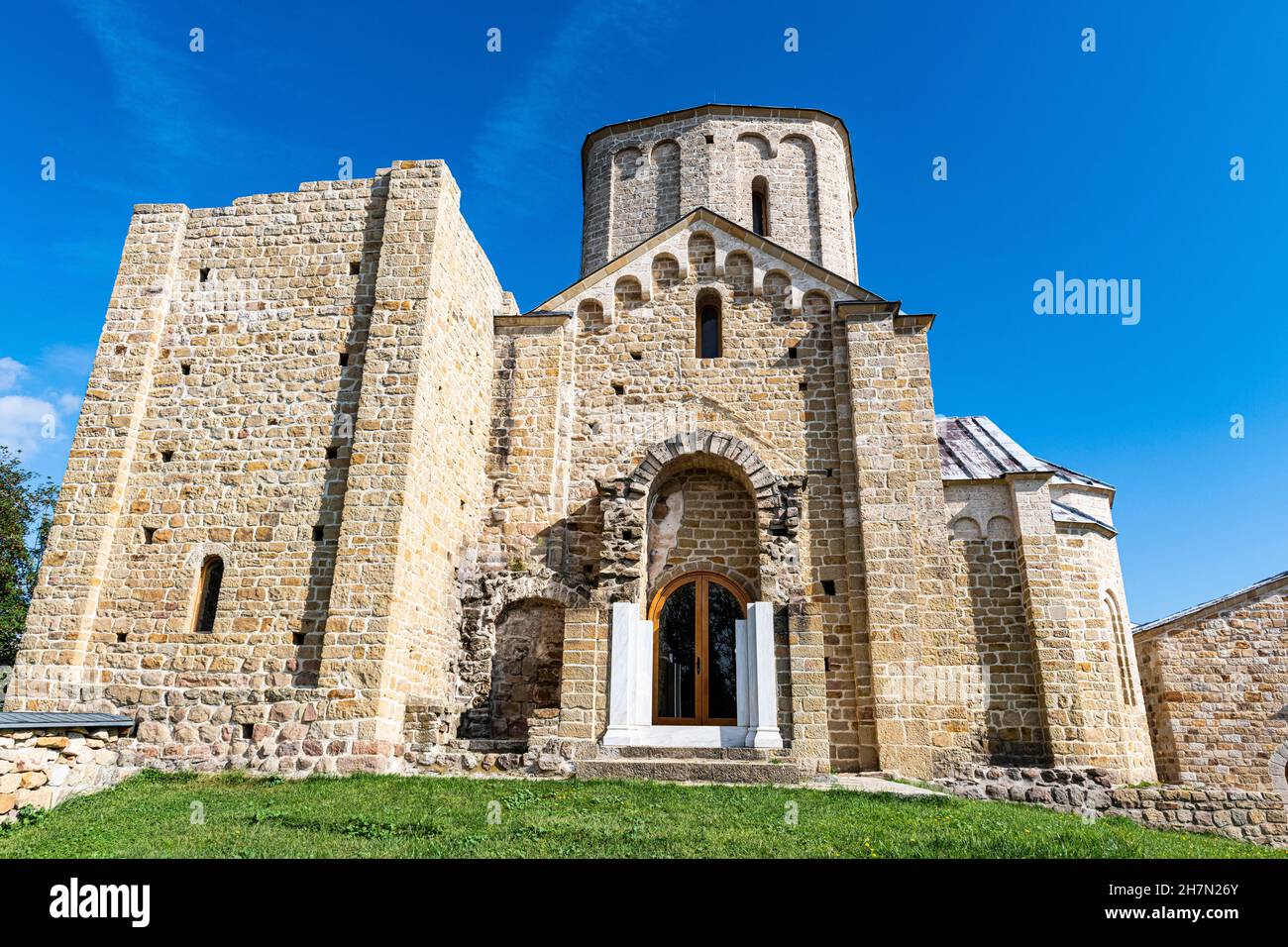 Unesco world heritage site Durdevi Stupovi monastery, Novi Pazar ...