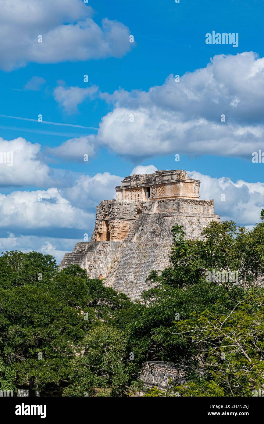 Unesco world heritage site, the Maya ruins of Uxmal, Yucatan, Mexico ...