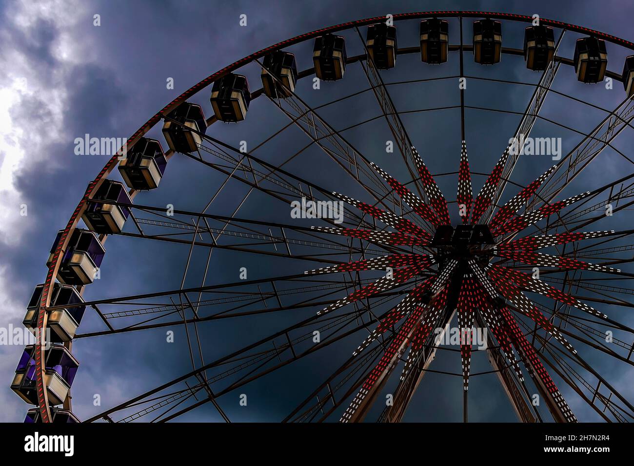 Ferris wheel and storm clouds Stock Photo - Alamy