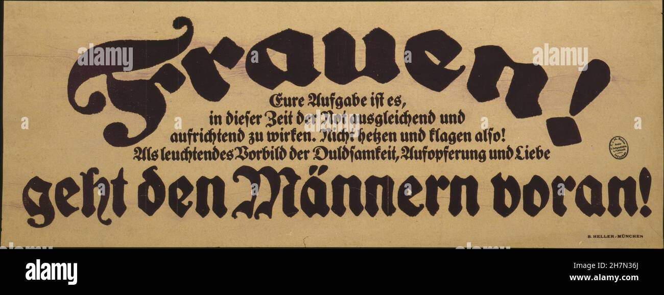 German World War One Propaganda - 1919 - 3g02 Stock Photo - Alamy