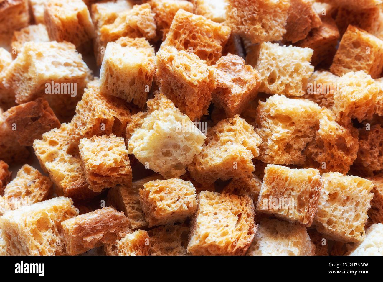 white fried bread close up crackers Stock Photo - Alamy