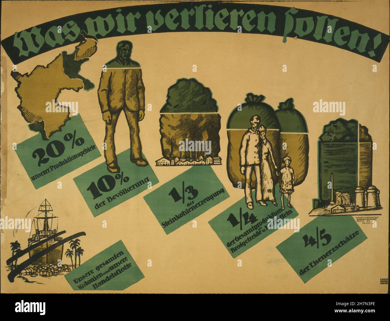 German World War One Propaganda - 1919 - 30 Stock Photo - Alamy