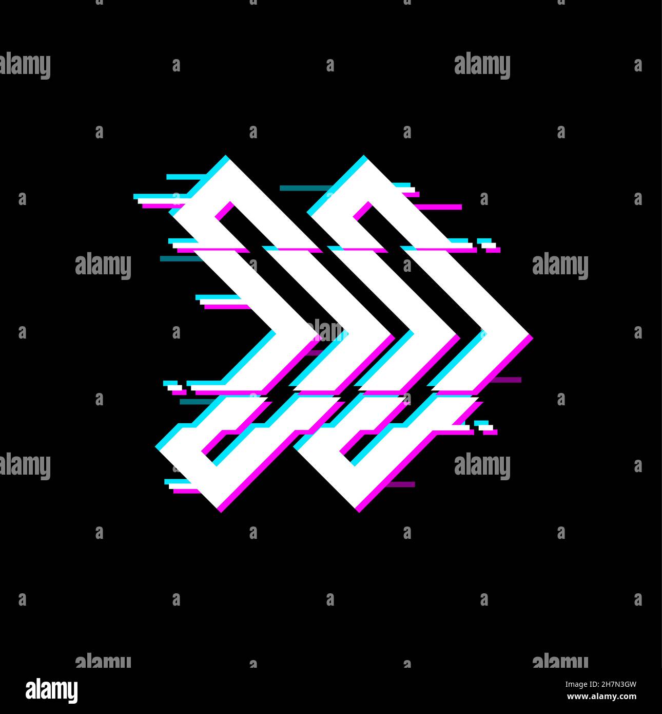 Rewind button isolated jump forward sign ui game design element with ...