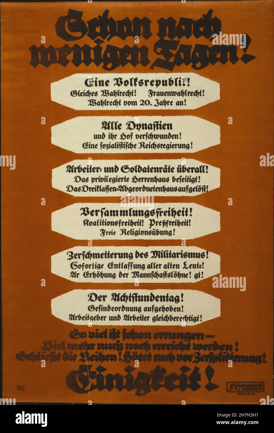 German World War One Propaganda - 1919 - 36 Stock Photo - Alamy