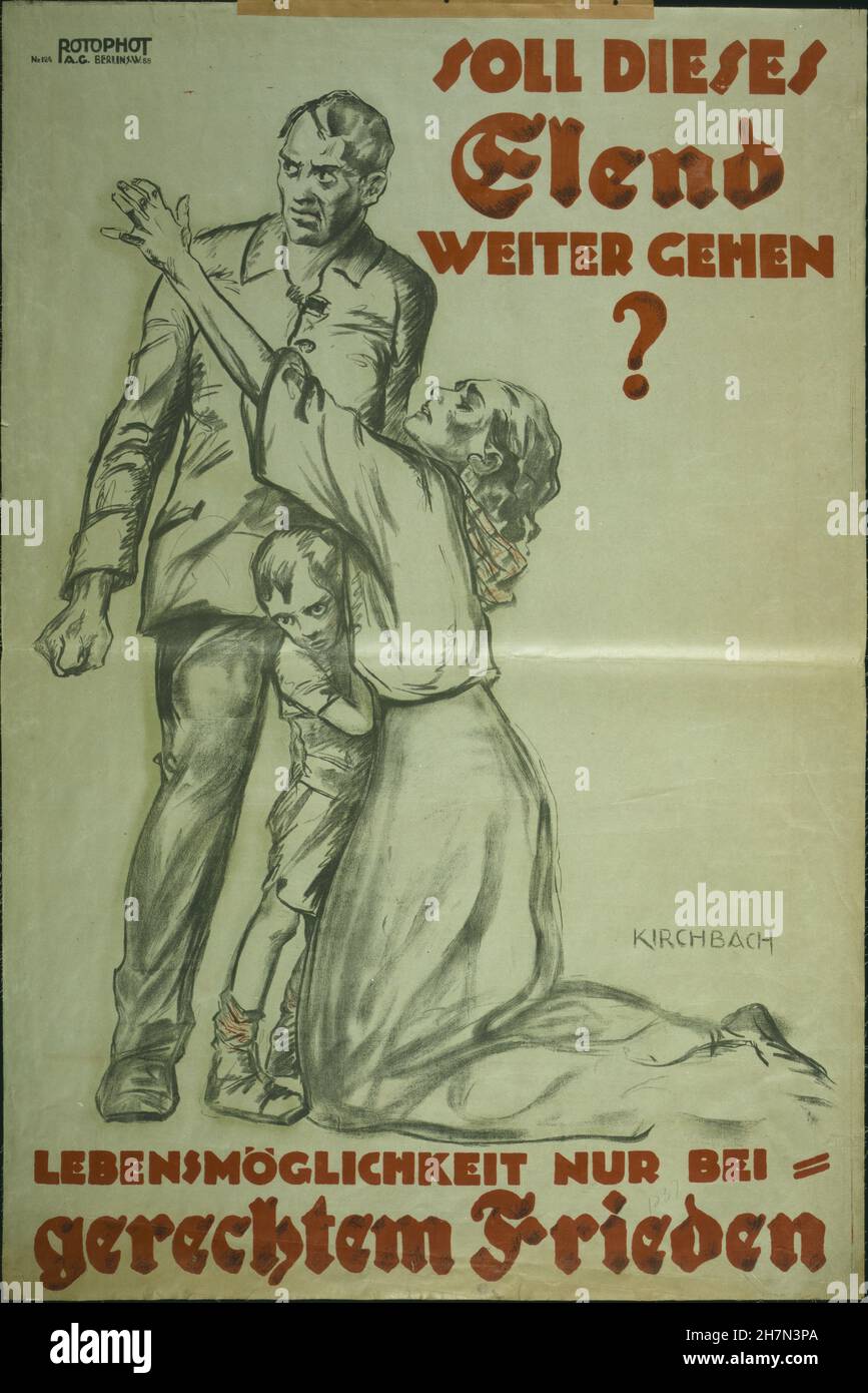 German World War One Propaganda - 1920 - 05 Stock Photo - Alamy