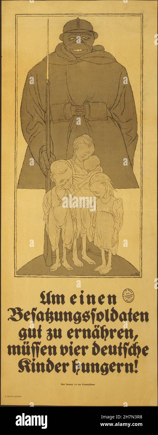 German World War One Propaganda - 1920 - 08 Stock Photo - Alamy