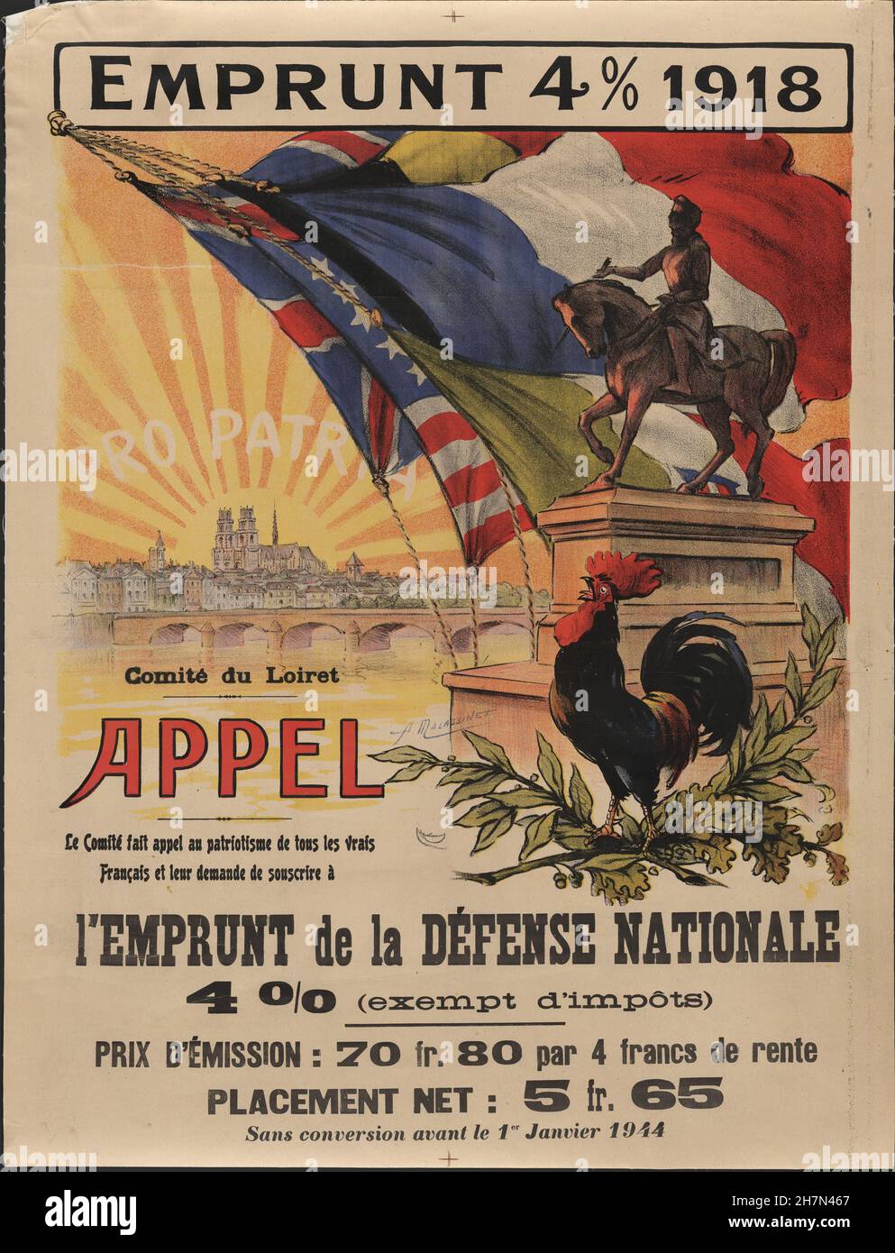 Rationing Poster - French World War One Propaganda - 177 Stock Photo ...