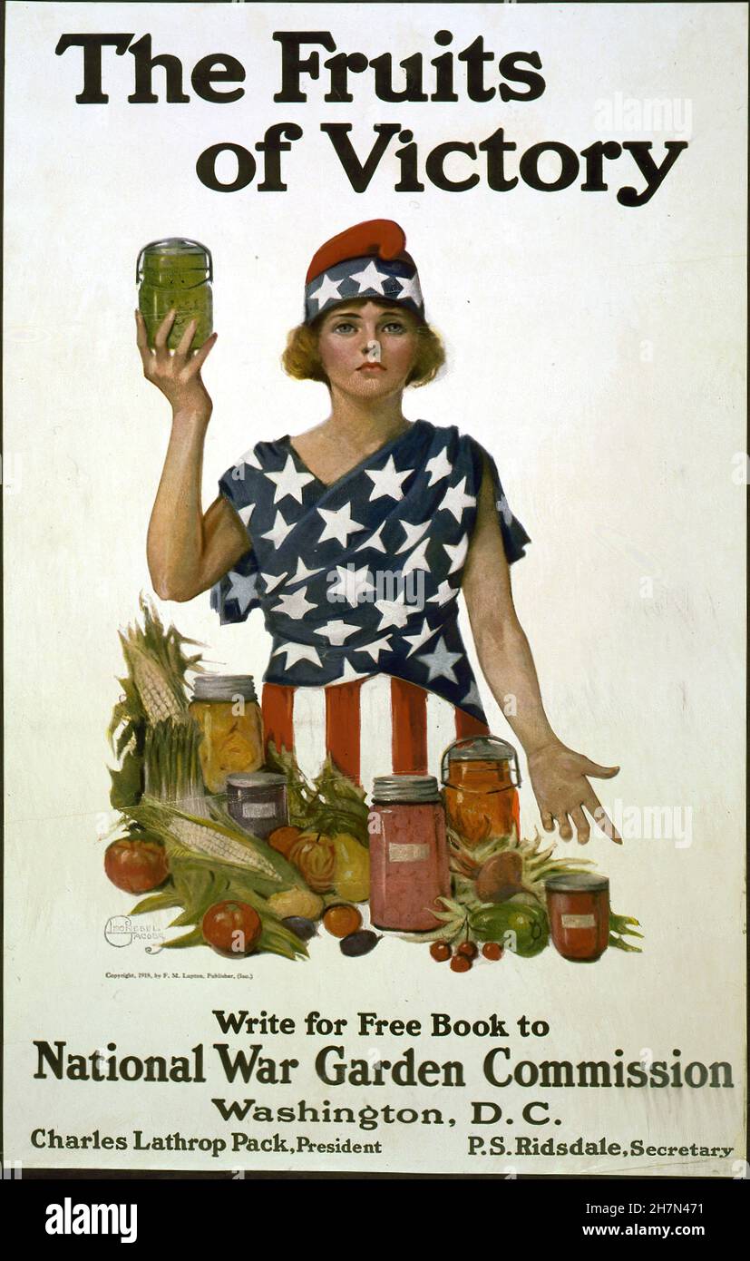 Rationing Poster - U.S World War One Propaganda - 32 Stock Photo - Alamy