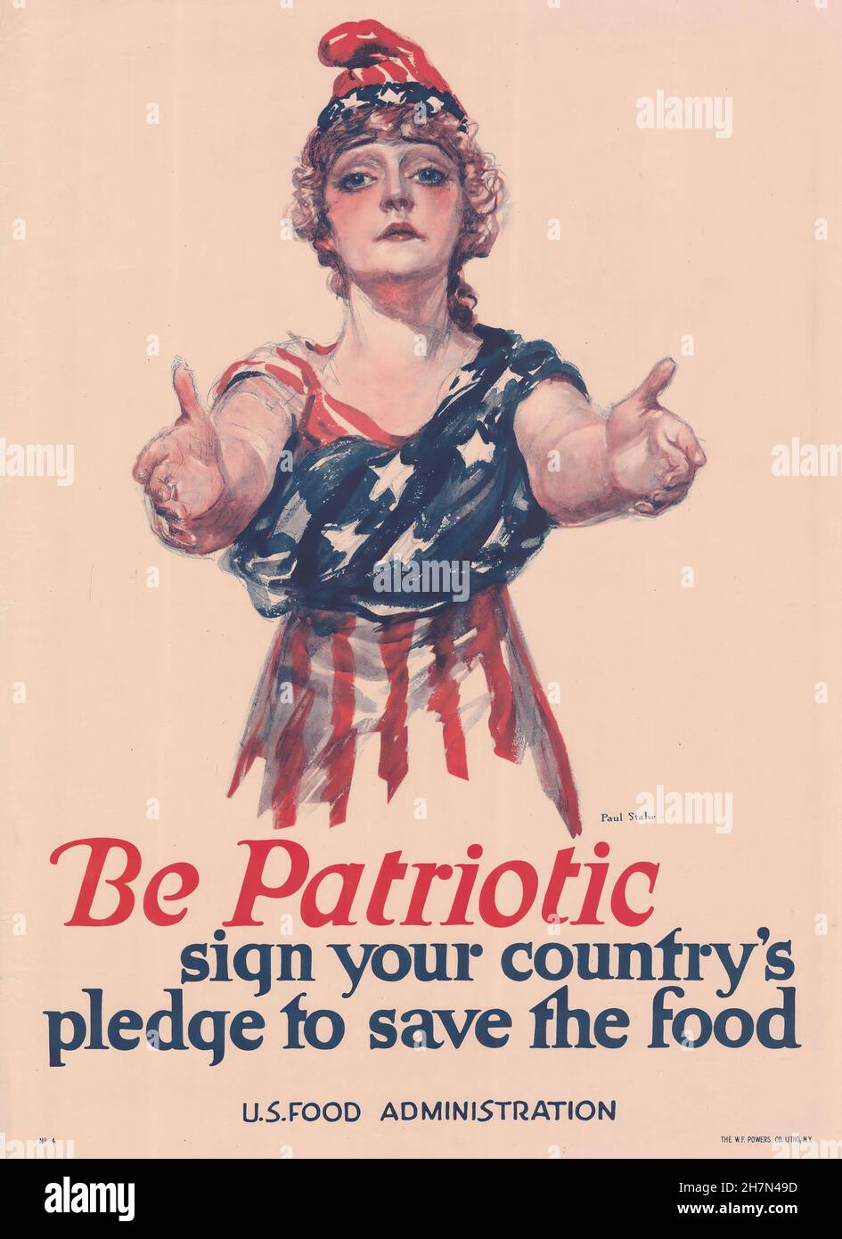 Rationing Poster - U.S World War One Propaganda - 28 Stock Photo - Alamy