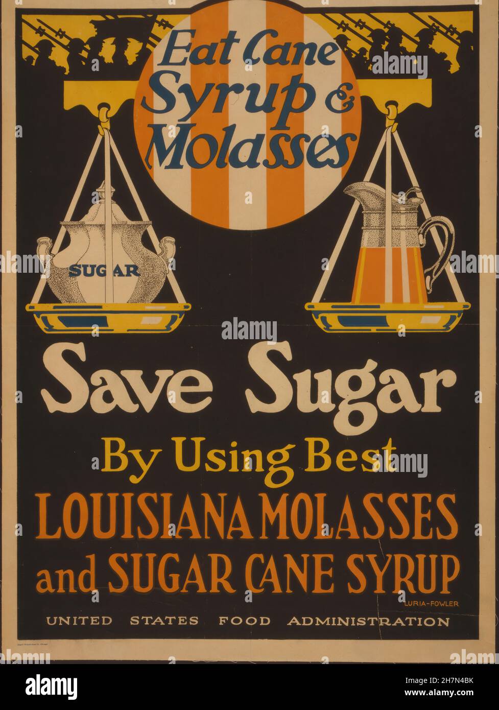 Rationing Poster - U.S World War One Propaganda - 127 Stock Photo - Alamy