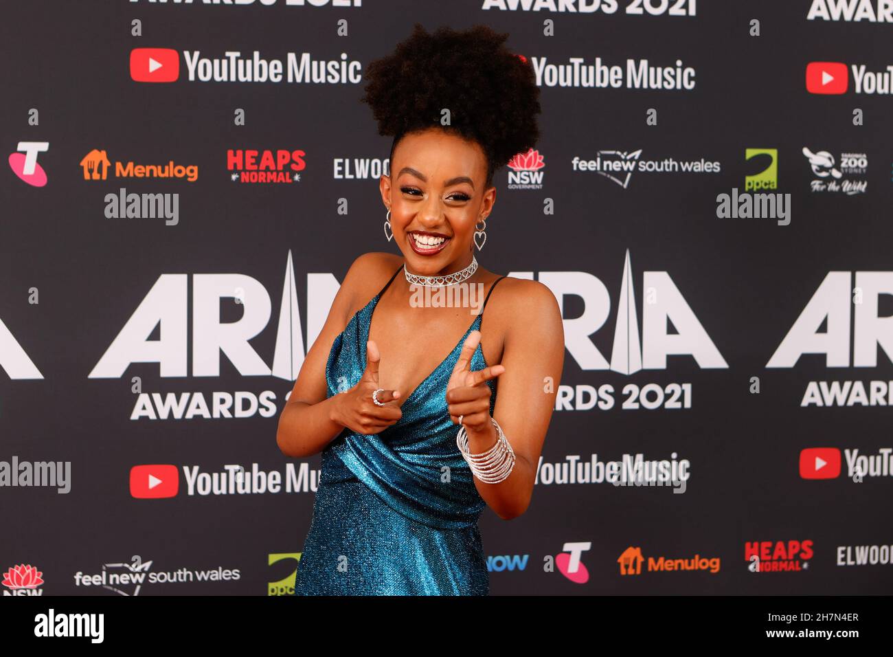 Sydney, Australia, 24 November, 2021. Tsehay Hawkins the new Wiggle for ...