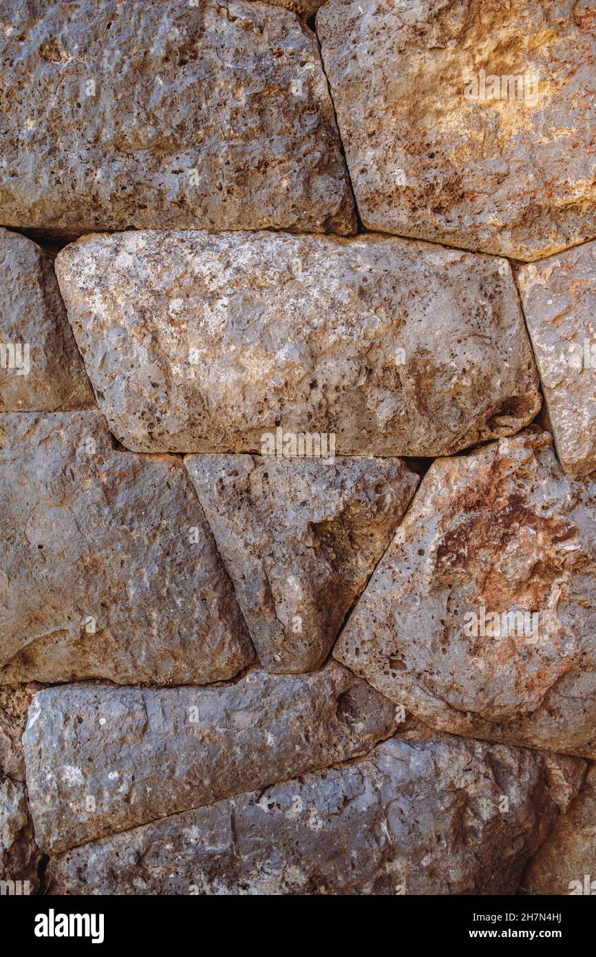 Stoneworks on ancient Greek temple of necromancy devoted to Hades and ...